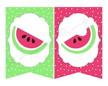 Popular items for watermelon banner on Etsy