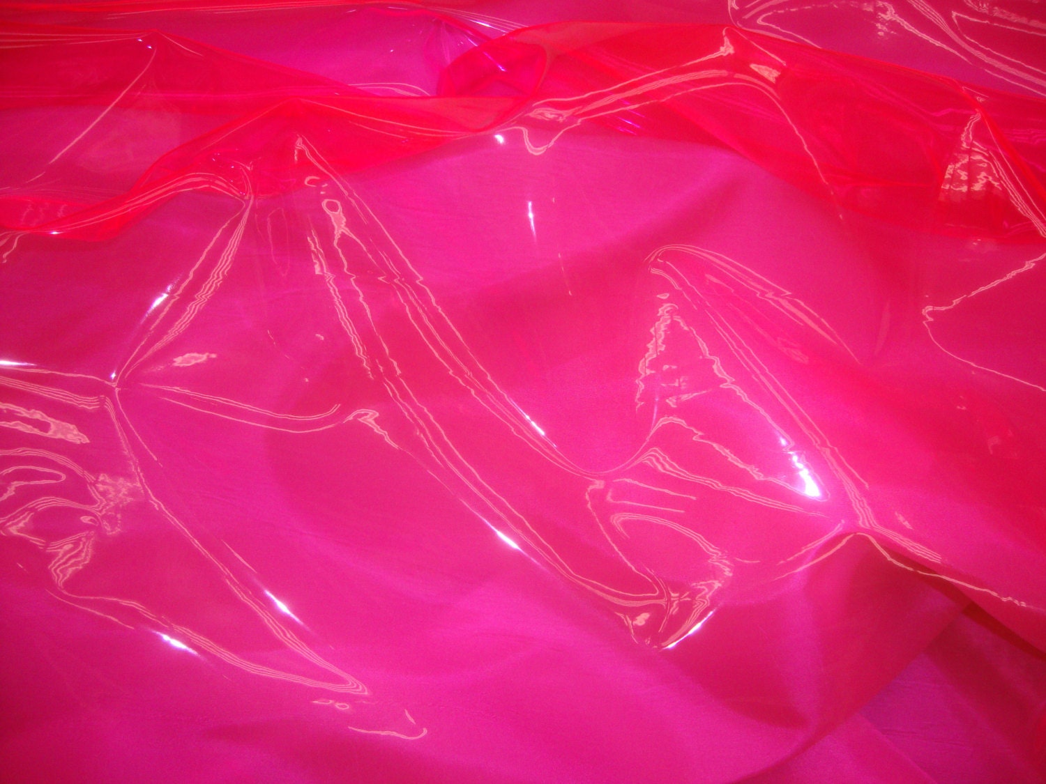Pink 10 Gauge Transparent Tinted Plastic Vinyl Tinted 54 Inch