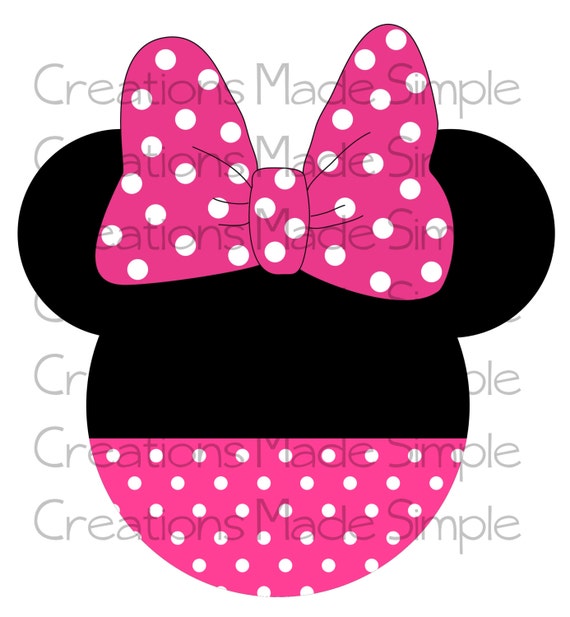 Items similar to Minnie Mouse Inspired Transfer on Etsy
