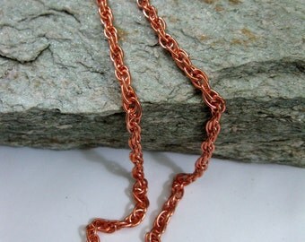 Copper rope chain | Etsy