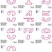 Split Applique Numbers Machine Embroidery by RivermillEmbroidery