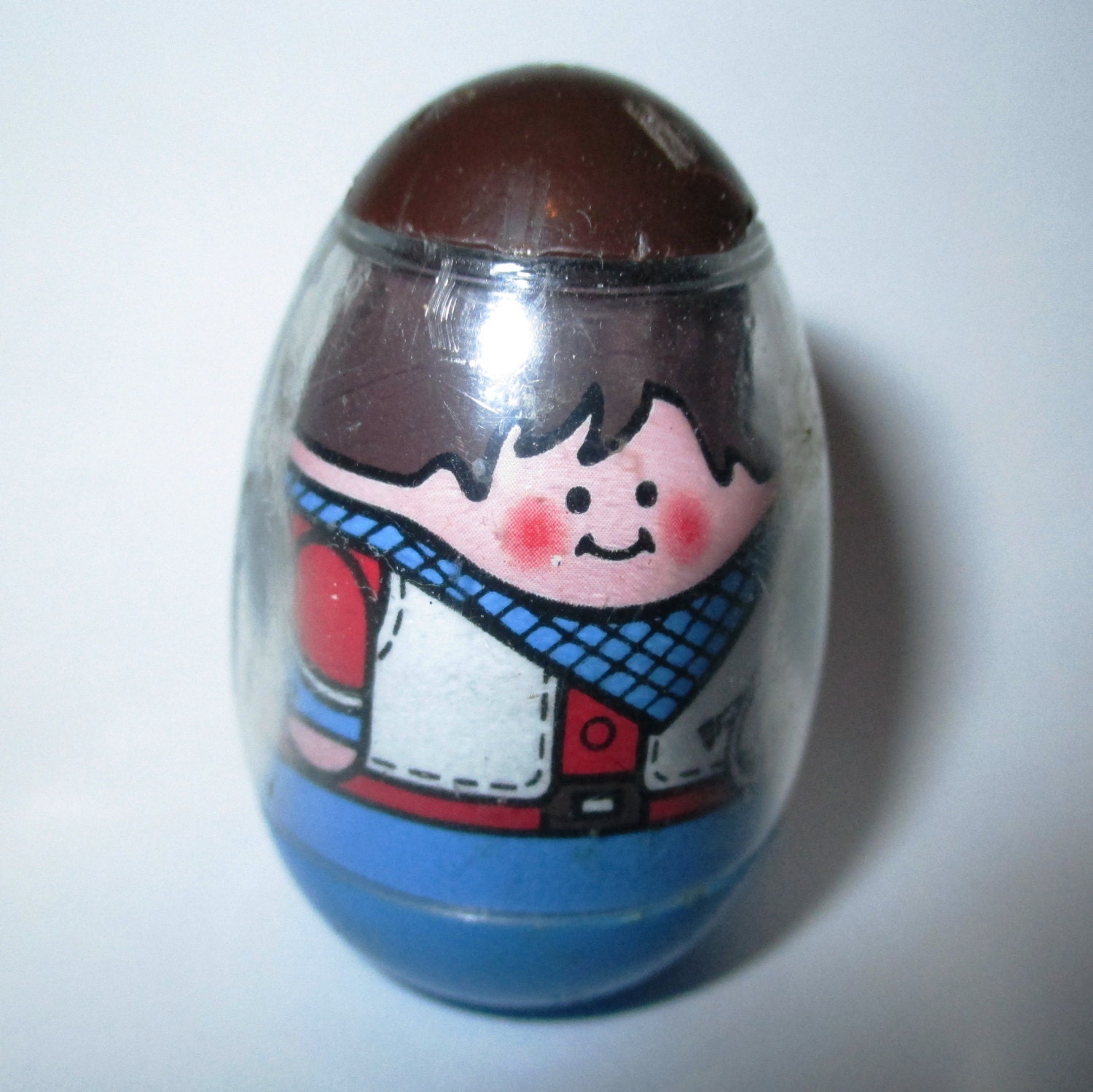 Vintage Weeble Wobble Western Cowboy Man by by BusyGirlVintage