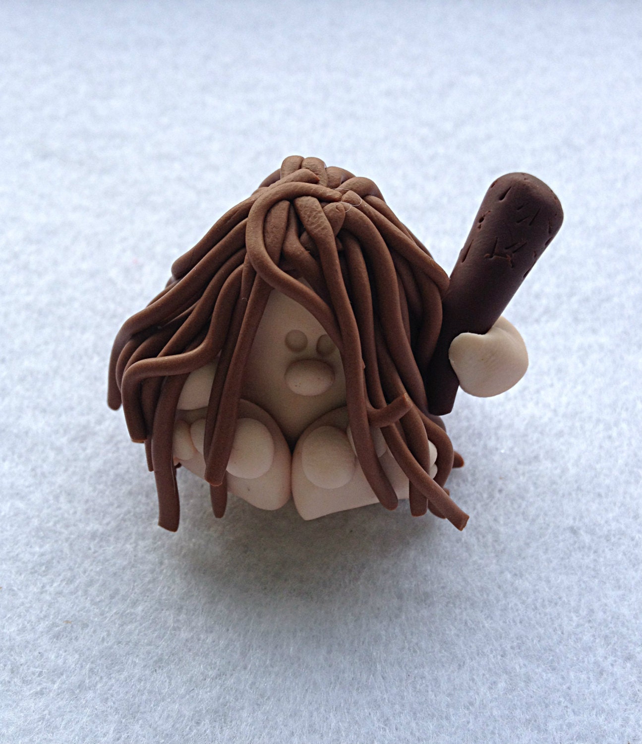 Polymer Clay Caveman Desk Buddy by EmuArt on Etsy