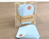 Items similar to Small blue tags - 100 - small shipping tags - mini ...