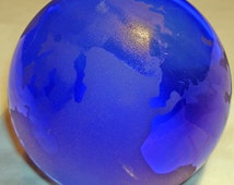 Popular items for glass world globe on Etsy