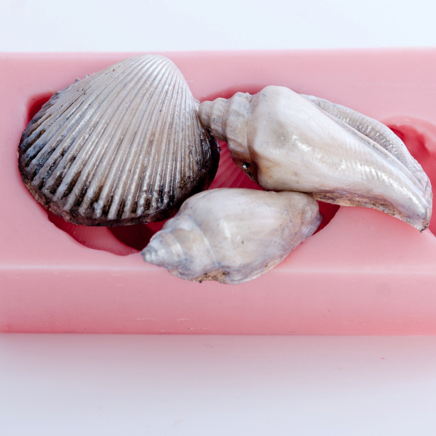 Sea shell Mold Three shells resin mold pmc mold