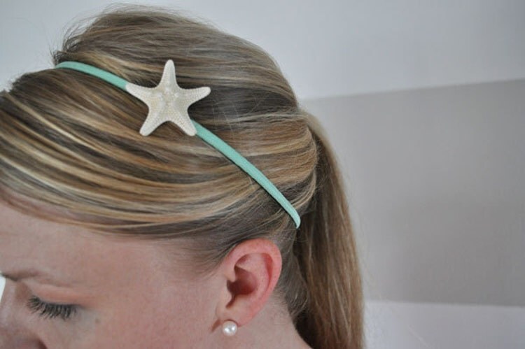 Starfish Headband Beach Headband Mermaid Hair by saltyandsandy