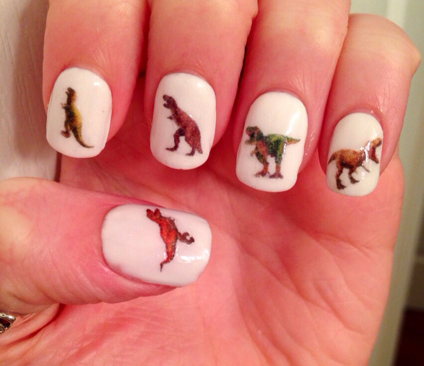 T-Rex Nail Decals