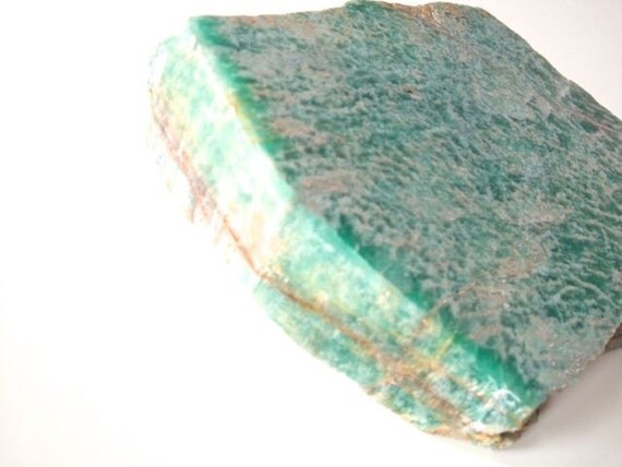 Large Amazonite rock rough gemstone natural rock green
