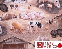 Popular items for pig fabric on Etsy