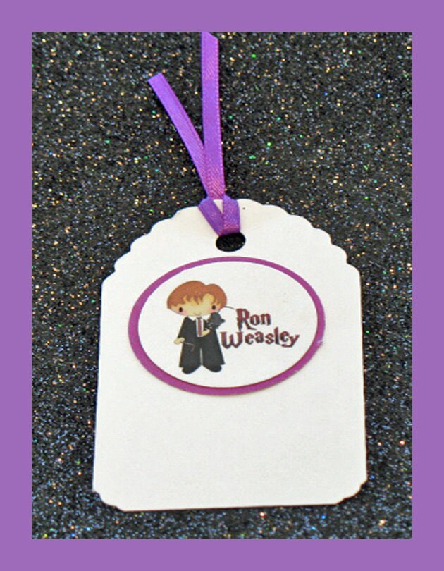 Harry Potter gift tags Hogwarts favor tags by tinygiftboxes