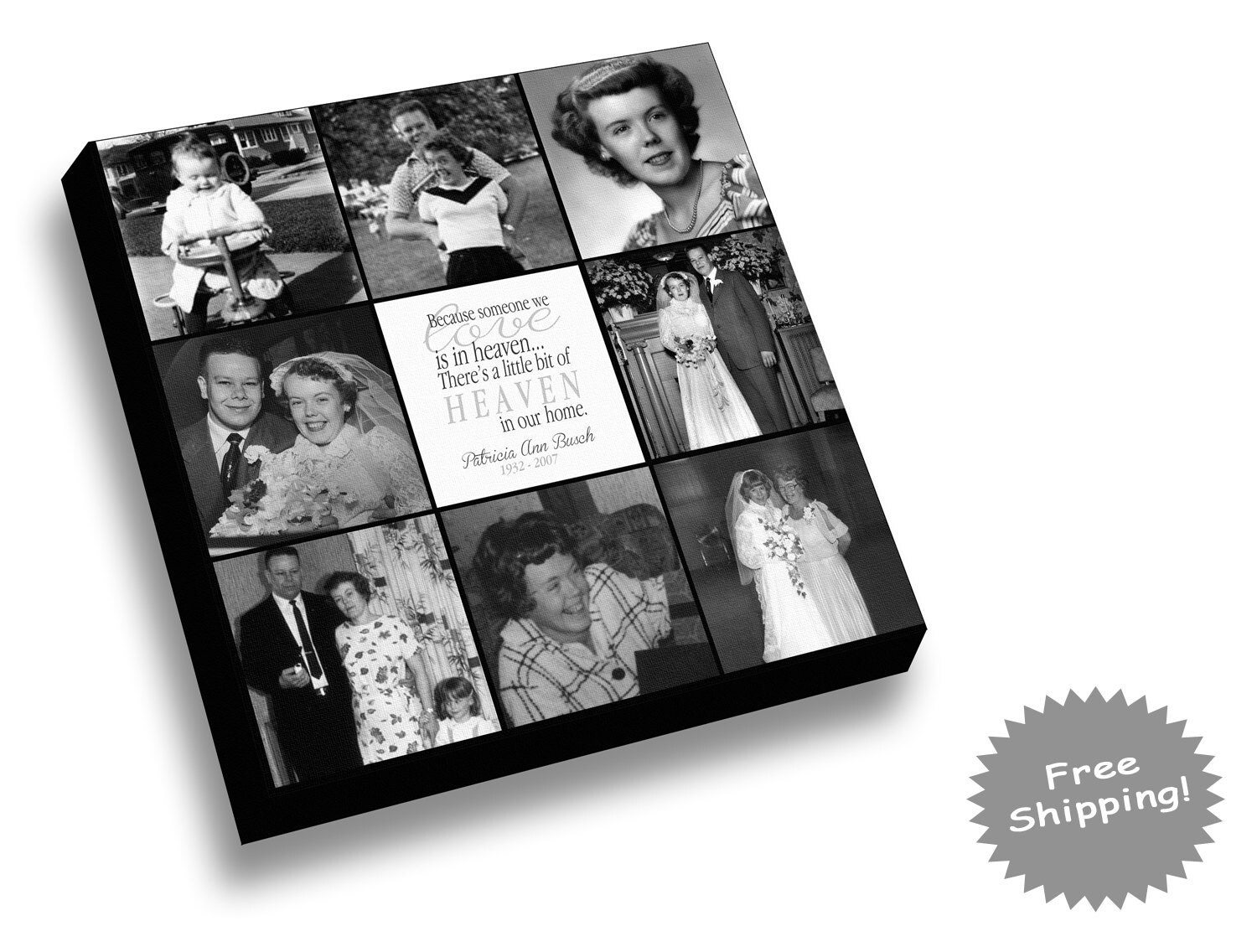 Memorial Canvas Print In Loving Memory By Yourmemoriesoncanvas