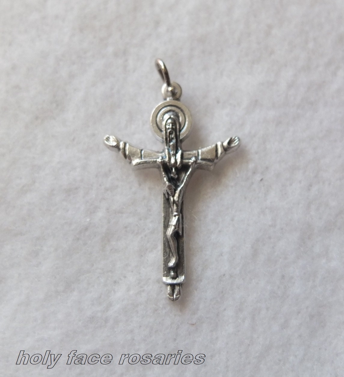 Holy Trinity Crucifix Trinitarian Cross Necklace Rosary Parts