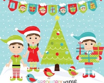 Unique elf clipart related items | Etsy