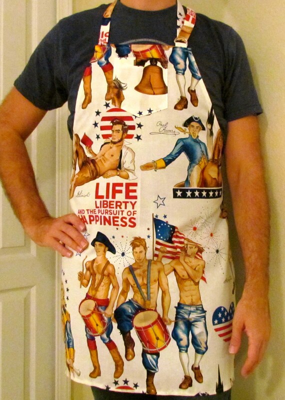 Items similar to Adult Patriotic Apron on Etsy