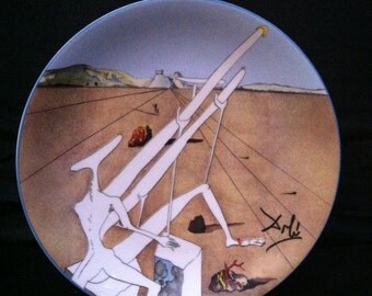Salvador dali plate | Etsy