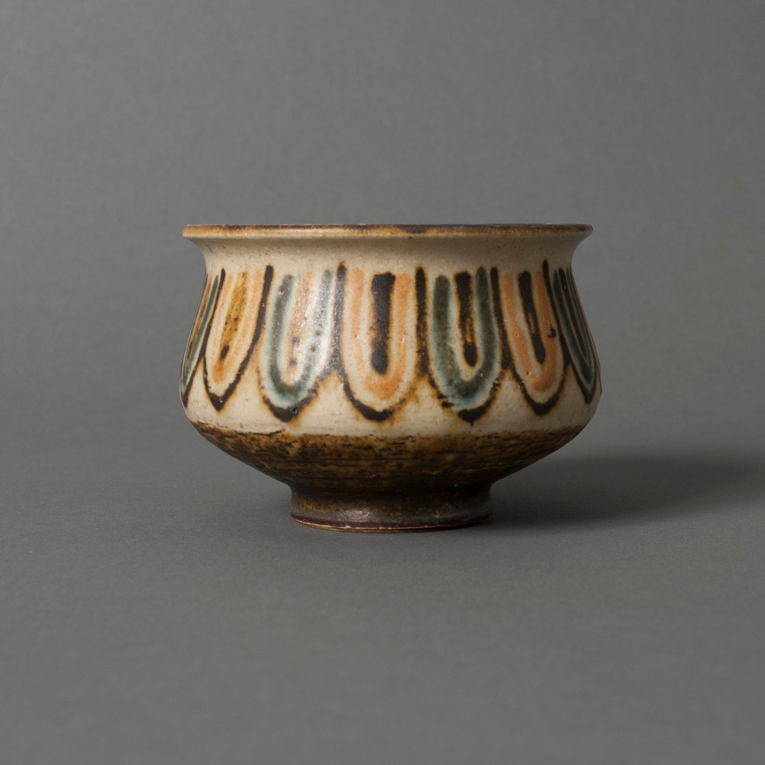 vintage bowl danish johannes andersen studio pottery mid century ...