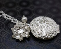 Unique lily locket related items | Etsy