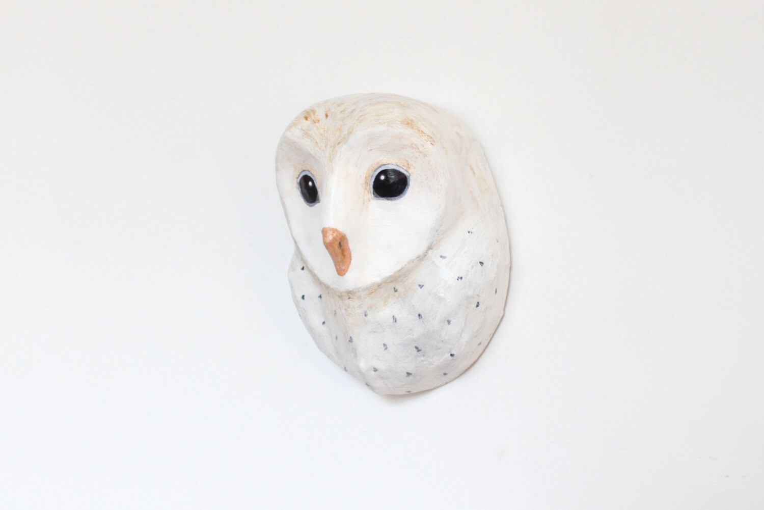 White Owl from woodland Faux Taxidermy owl mask