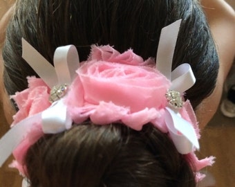 Dance Bun Wrap, Ballet Bun Wrap, Ballet Headband, Flower Bun Wrap ...