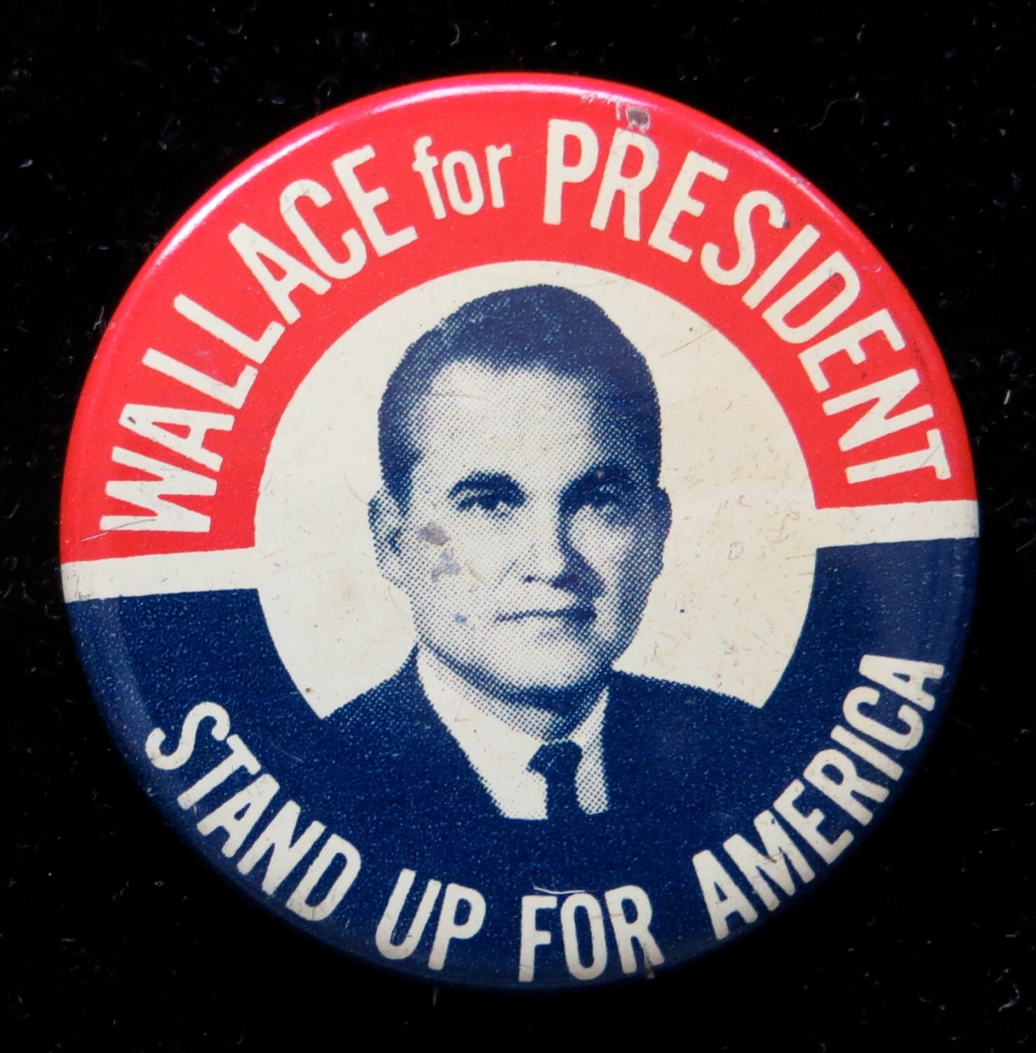 1964 George Wallace Presidential Campaign Pin Back Button