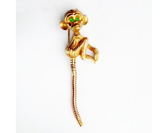 Popular items for monkey brooch on Etsy