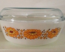 Popular items for pyrex sunflower on Etsy
