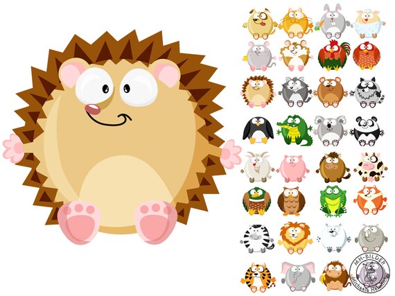 Wall decal 2 Circle animals choice from 32 circle