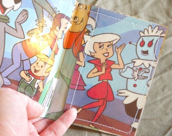 Jetson Family Comic Book Upcycled Vinyl Wallet