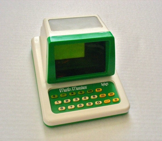 Vtg 80s Math Master learning educational toy by JaybrrdsWhatnots