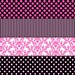 Pink and Black Digital Paper Chevron Damask by DigitalDollface
