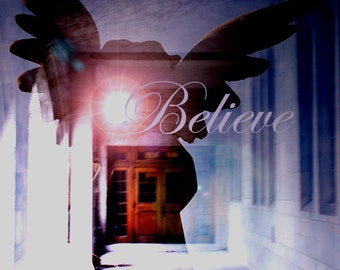 Abstract angel art | Etsy