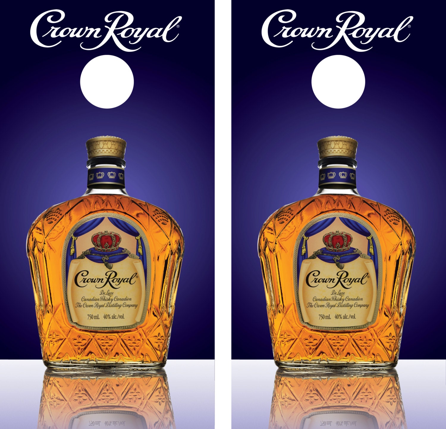 Crown Royal Whiskey Liquor Cornhole Decal Wrap