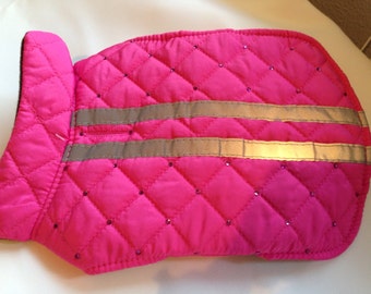 Popular items for pink dog jacket on Etsy