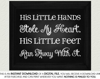 Little feet poem | Etsy