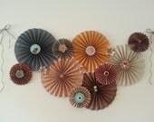 Items similar to paper pinwheel wall hanging on Etsy