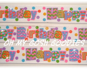 Happy birthday ribbon | Etsy