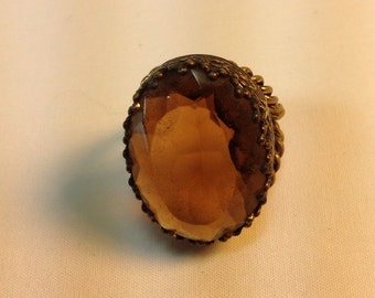 Popular items for brown stone ring on Etsy