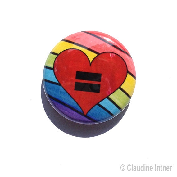 Equality Pin or Equality Magnet, Pin, or Pocket Mirror – 1 or 2 1/4 ...