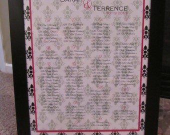 Popular items for seating chart frame on Etsy