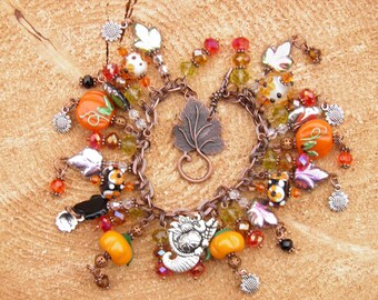 Unique thanksgiving charms related items | Etsy