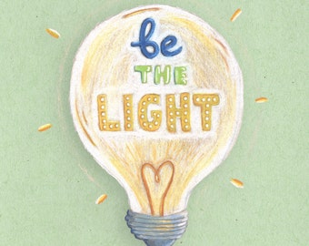 Popular items for be the light quote on Etsy