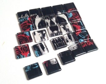Glass Puzzle Recycled Album Art - Upcycled CD Art - Deftones Skull ...