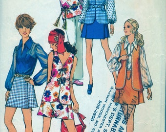 Items similar to Size 12 Vintage 1960s Simplicity Sewing Pattern 9341 ...