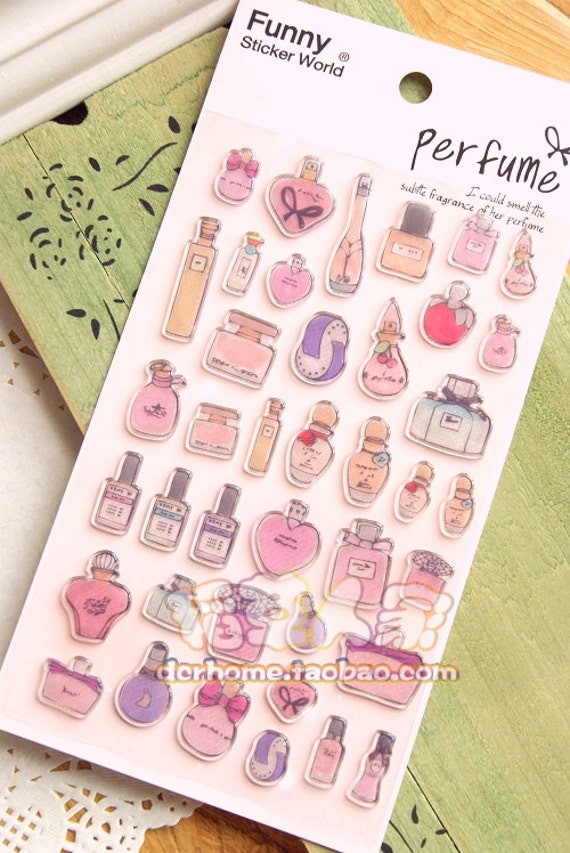 Korean Funny Sticker Perfume Fashion cute sticker