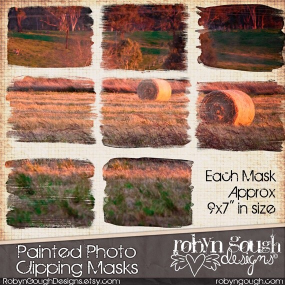 Painted Photoshop Clipping Masks 8 Photoshop by ClikchicDesign