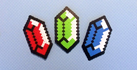Items similar to Rupees perler sprite Legend of Zelda on Etsy