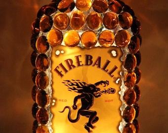 Fireball Whiskey Liquor Bottle Lights