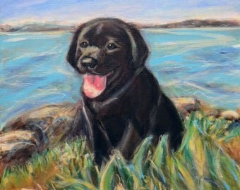 Black lab memorial | Etsy