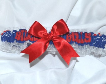 New Wedding Garter Set Handmade with Denver Broncos by avysm